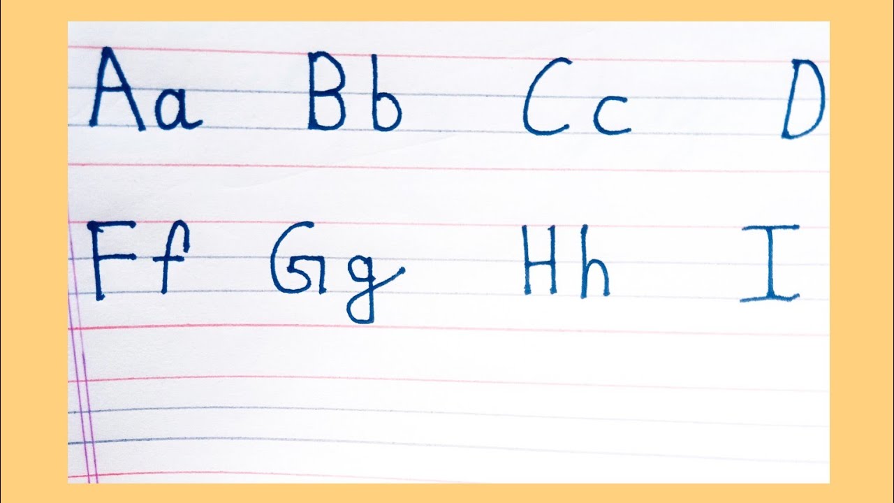 Simple small & capital abc | how to write small capital a to z #viral # ...