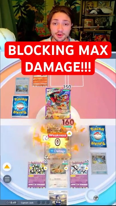 Blocking MAX Damage in Pokemon TCG Pocket! - YouTube
