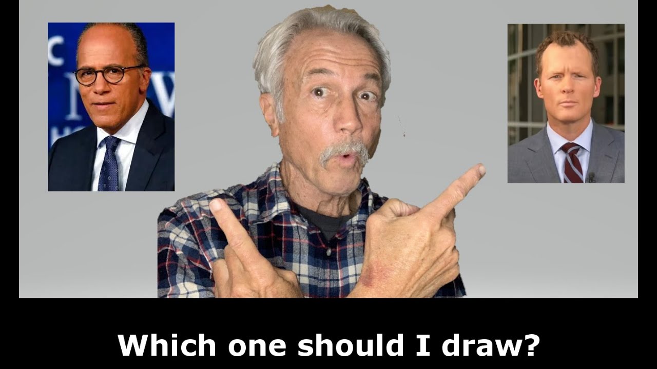 Sometimes when drawing a face, it helps to compare it with someone else ...