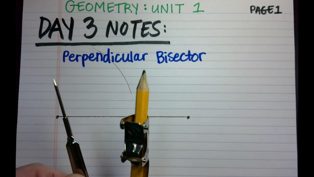 Geometry Day 3: Unit 1- Constructions with a Compass - YouTube