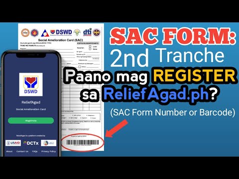 SAC FORM: Paano mag Register ng 2nd Tranche sa ReliefAgad.ph? - YouTube