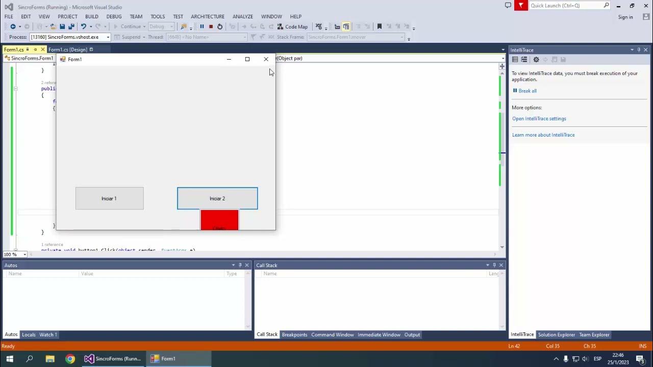 Sincronización Hilos Windows Form C# Lock - YouTube