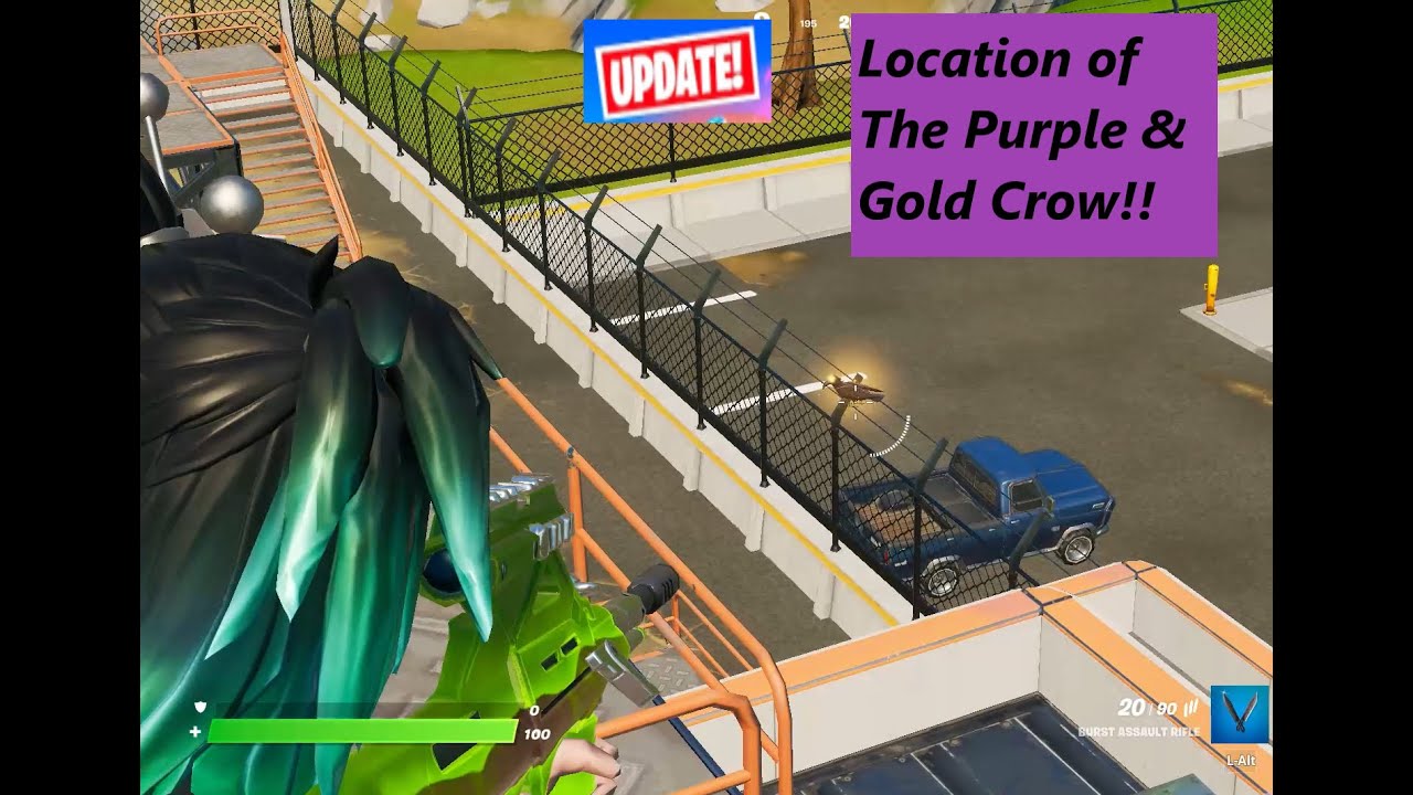 Where To Find The Purple & Gold Crow In Fortnite Chapter 2 Season 8 ...