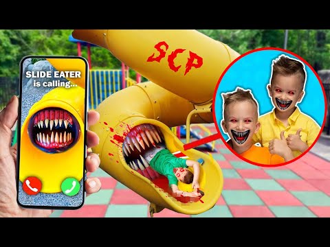 GERÇEK HAYATTA SLİDE EATER KAYDIRAĞI VLAD VE NİKİ 'Yİ YİYOR! DRONE KAMERALARINA YAKALANDI ! (Olamaz)