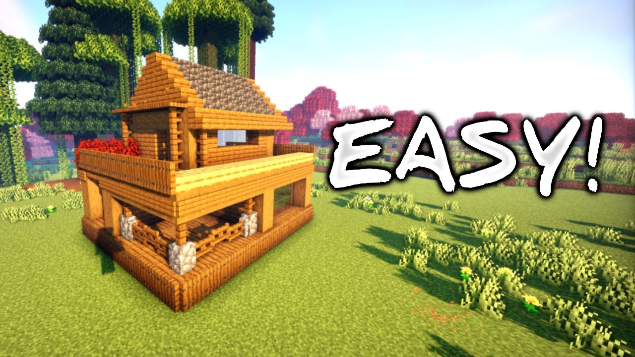 TUTORIAL- Minecraft Easy Survival House 🏡 - YouTube