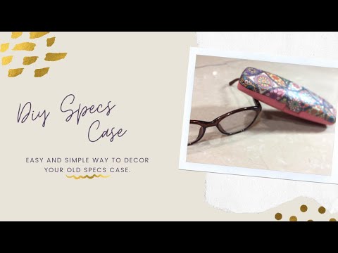 DIY Specs Case - YouTube