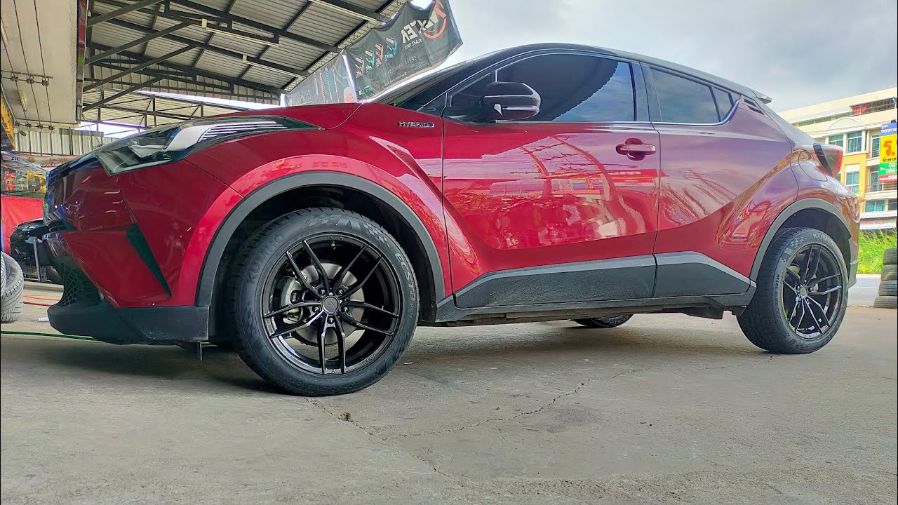 toyotaCHRเปลี่ยนล้อ+ยางล้อVAGE, VF05สีDGMล้อ flow formingน้ำหนักเบา ...