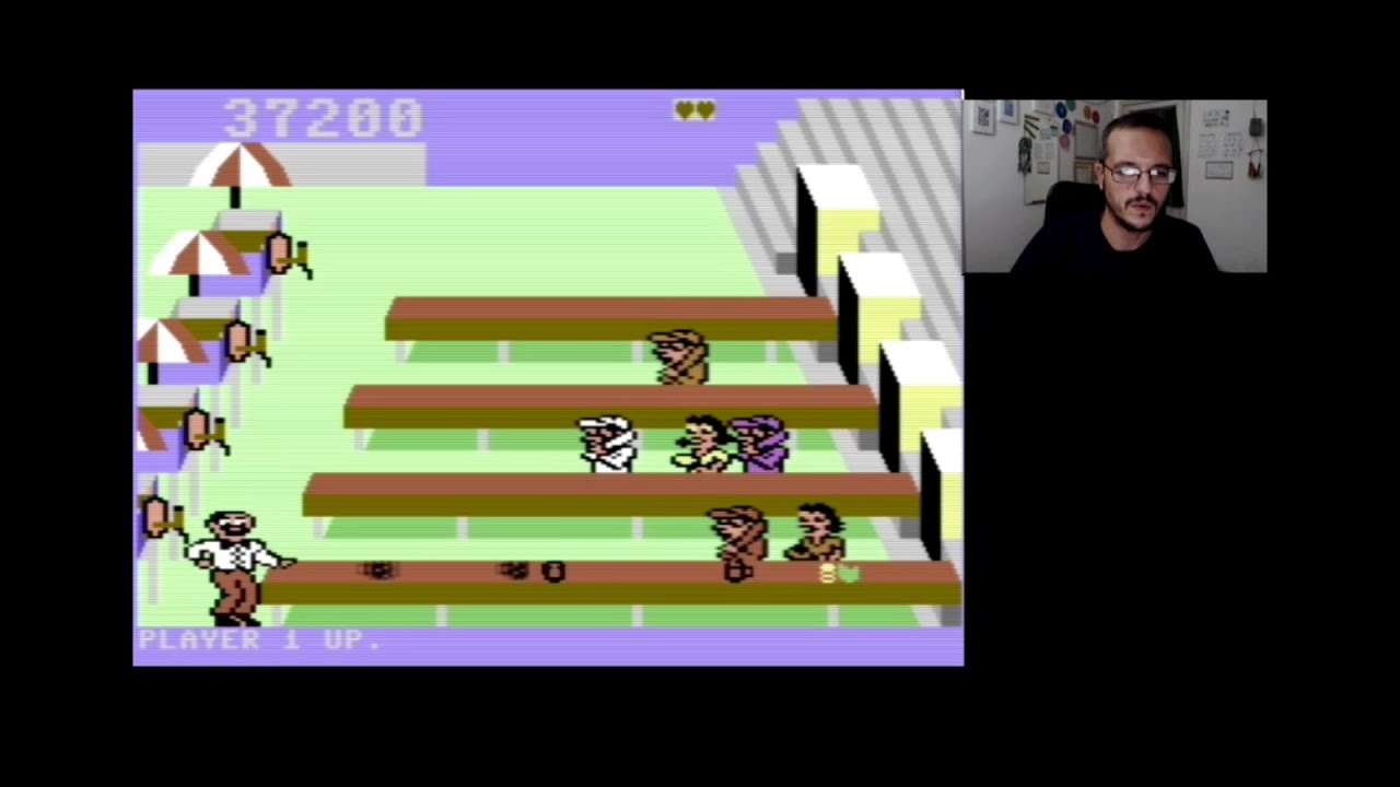 Tapper (1984 - C64) // Simulador de cantinero/bartender... con un twist ...