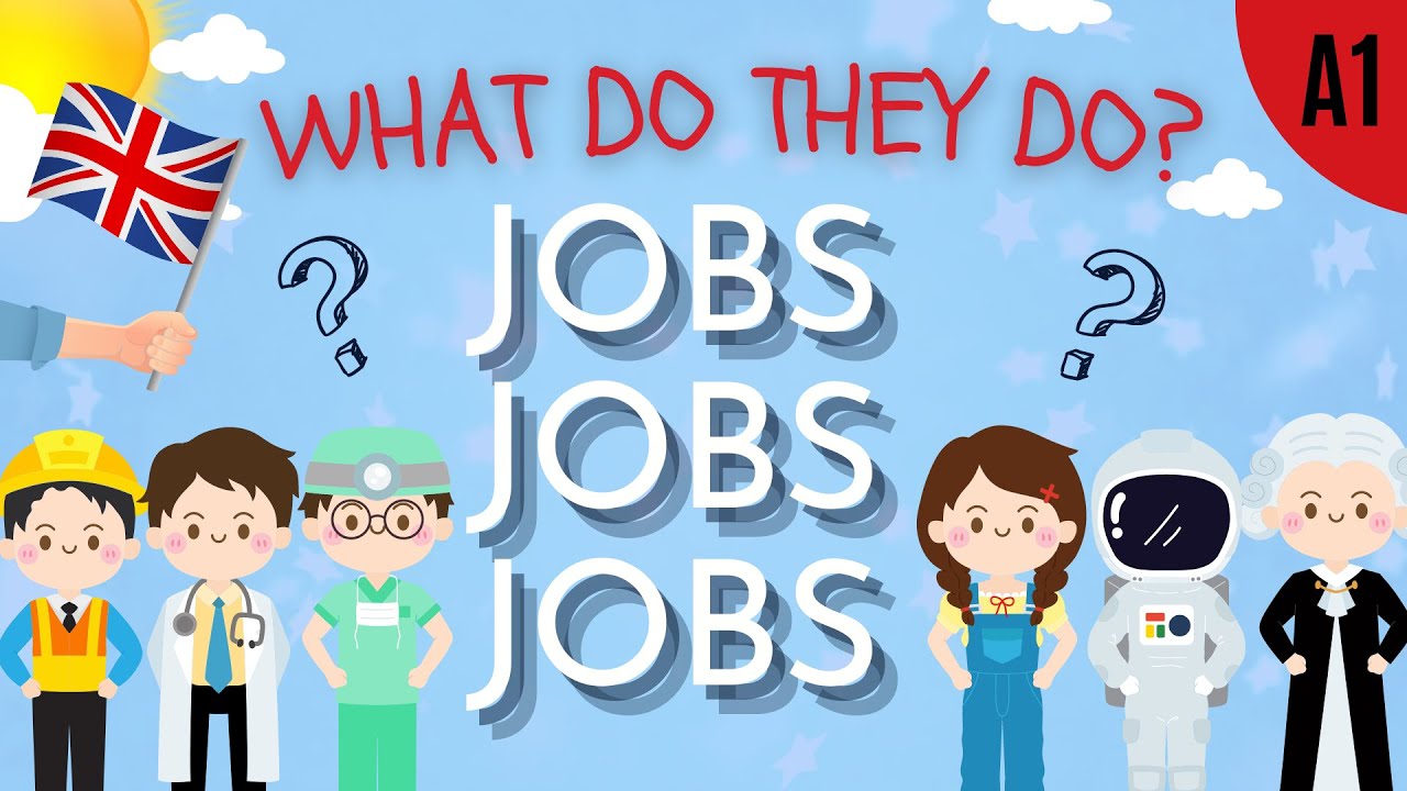 Jobs vocabulary in English ESL - YouTube