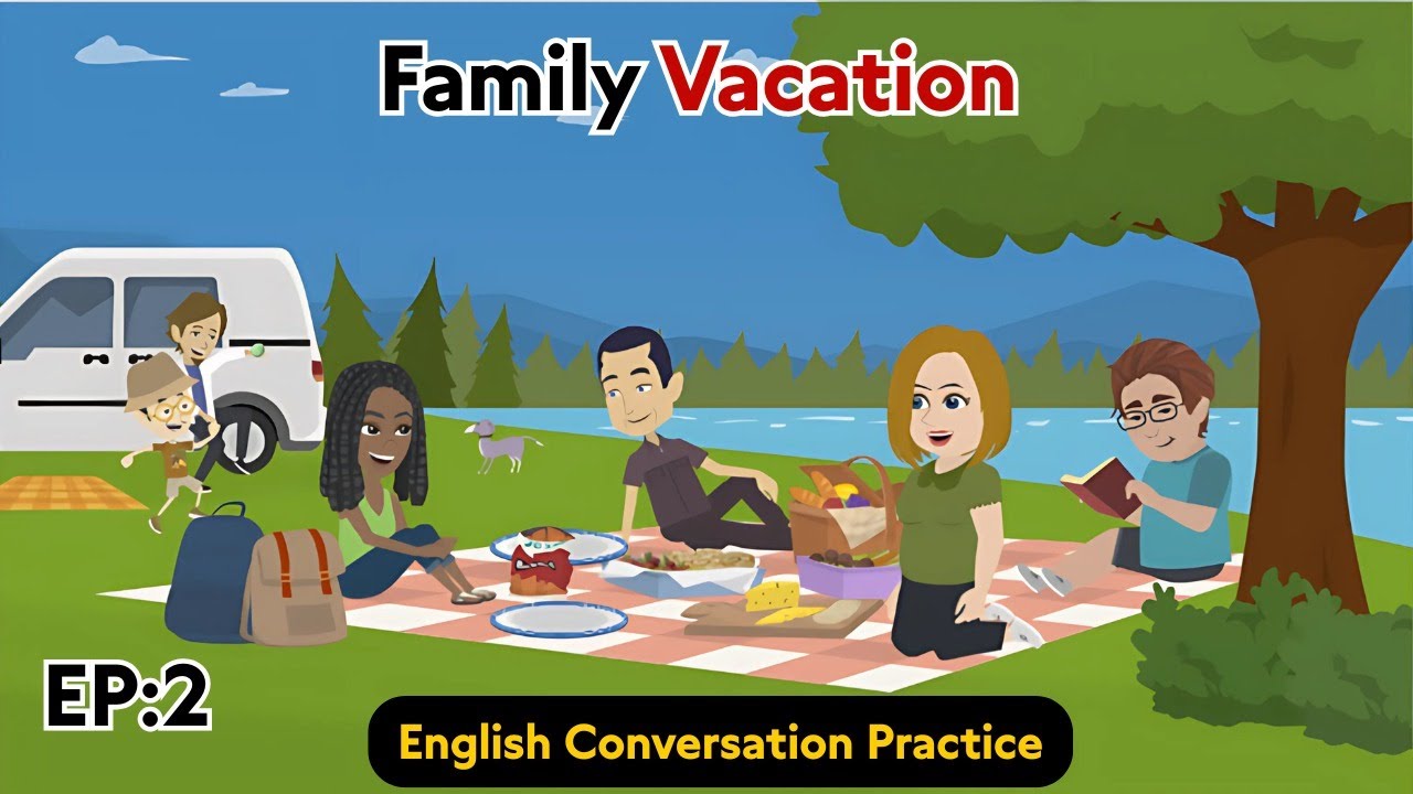 Family Vacation English story | Learn English | Animated story ...