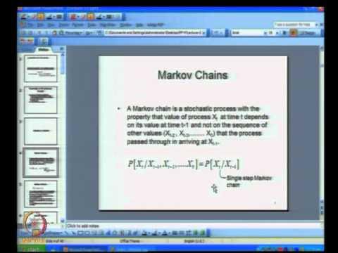 Mod-05 Lec-22 Markov Chains - I - YouTube