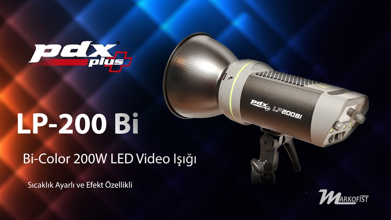 PDX LP 200 Bi Bi Color 200W LED Video Işığı Efekt Tanıtımı - YouTube