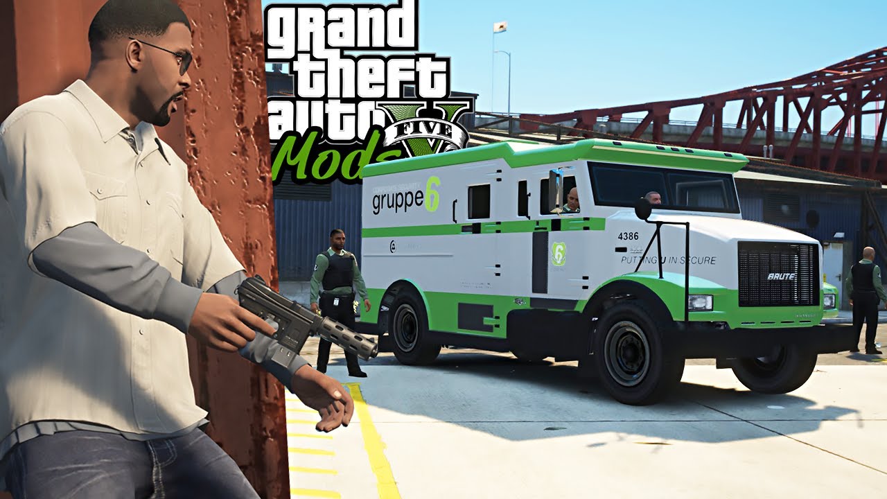 ROUBANDO A ULTIMA ENCOMENDA DE CARRO FORTE!! - GTA V MODS - YouTube