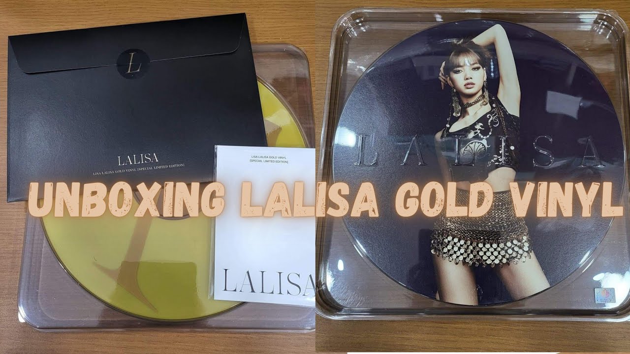 Lisa Lalisa Gold Vinyl LP Special Limited Edition Unboxing #lalisa ...