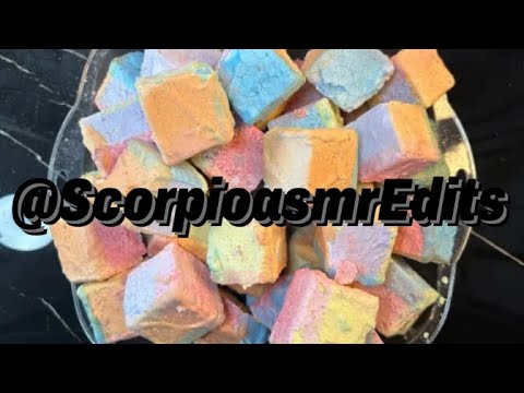 64 F Chalk Multi Dyed Cubes Crush Editz @ASMRgymchalkIndonesia - YouTube