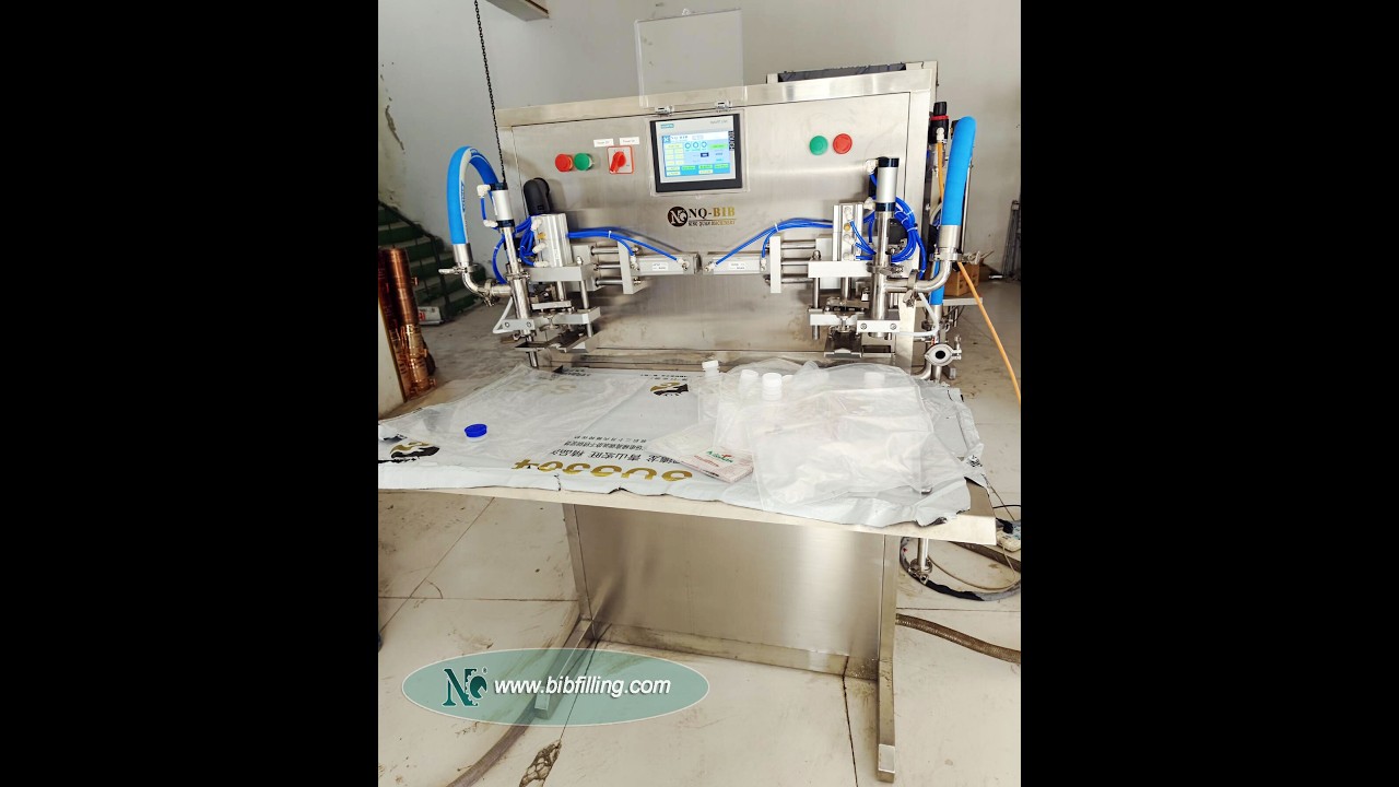 Aseptic Semi Auto Bag in Box Bag Filling VITOP Capping Machine - YouTube