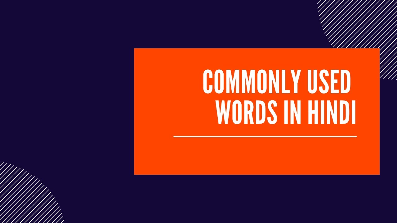 Commonly Used Hindi Words In Tamil Commonly Used Hindi Words In Tamil
