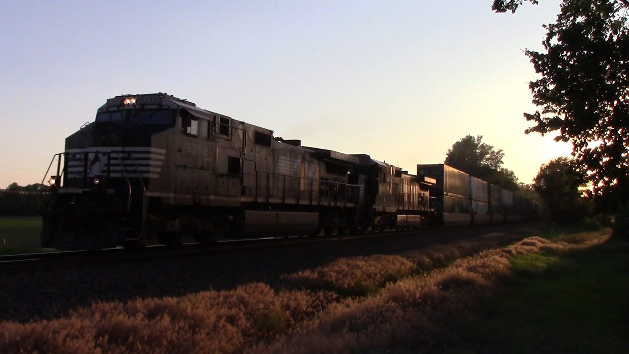 6/1/18 - NS C40-9 Standard Cab 8855 trails on NS 223 at Walnut Hill, IL ...