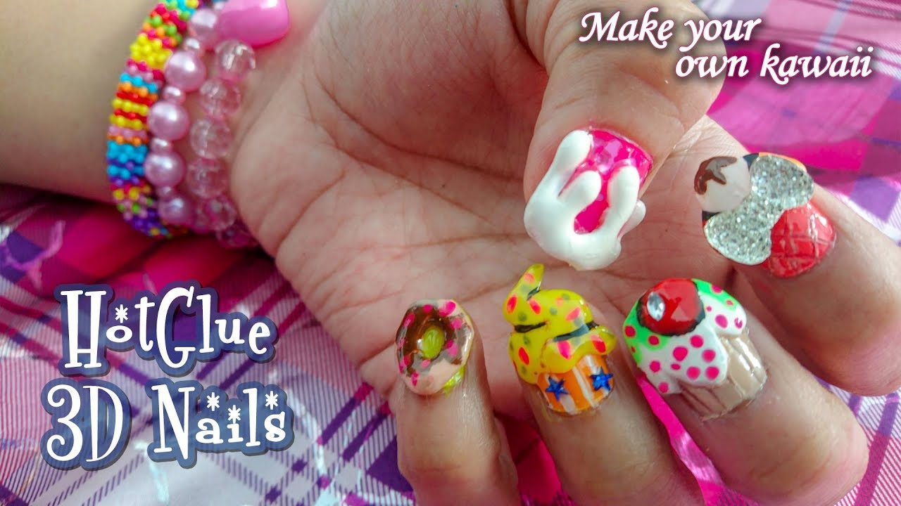 Hot Glue 3D Nails - YouTube