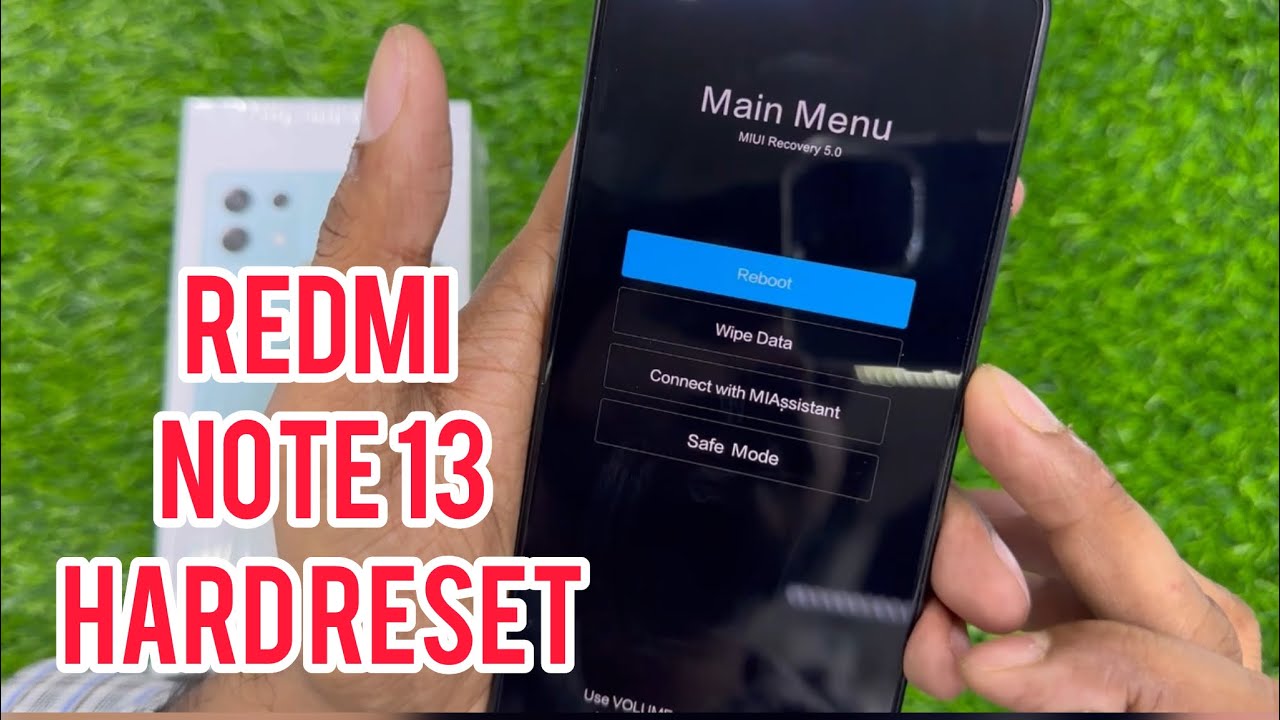 Redmi note 13 hard reset/redmi 13 reset - YouTube