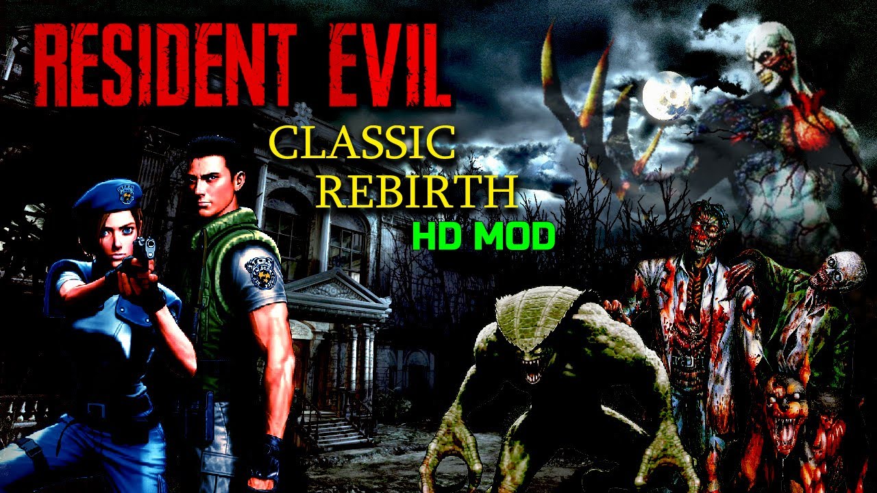 RESIDENT EVIL 1 HD MOD - Classic Rebirth | Jill and Chris - YouTube