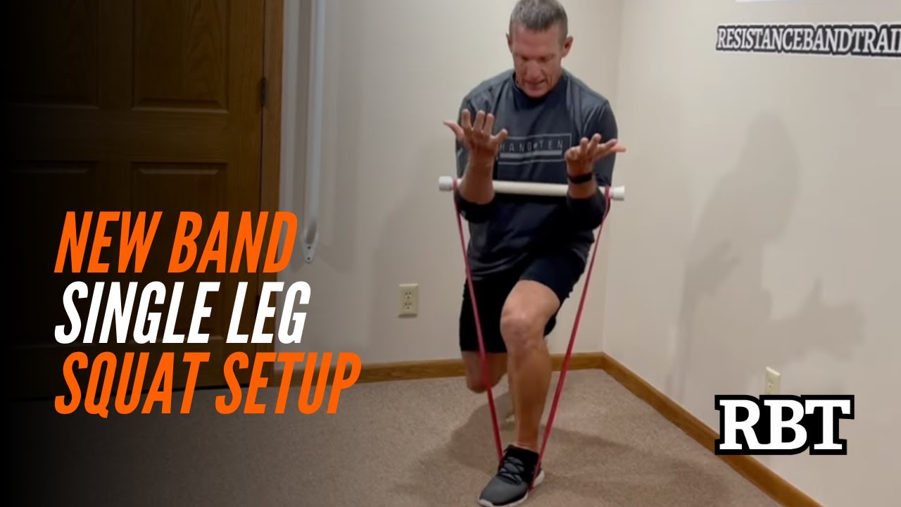 NEW Band Single Leg Squat Setup - YouTube