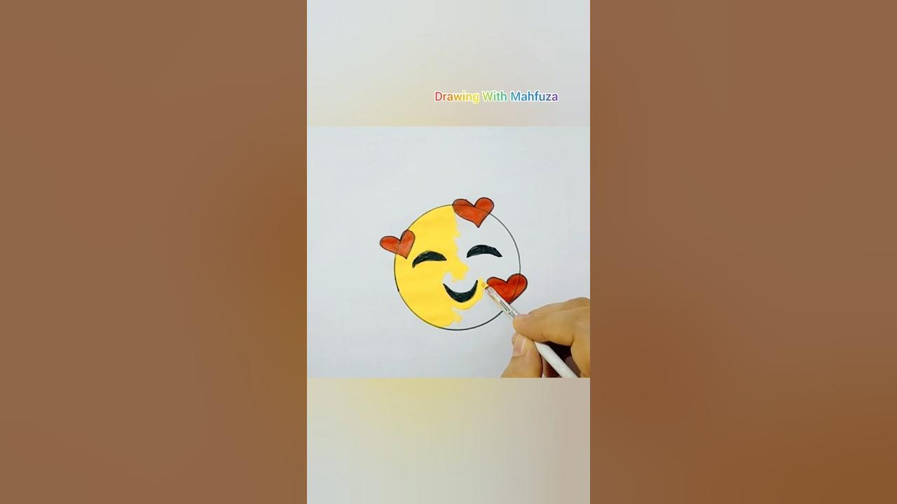 How to draw a Emoji face #easydrawing - YouTube