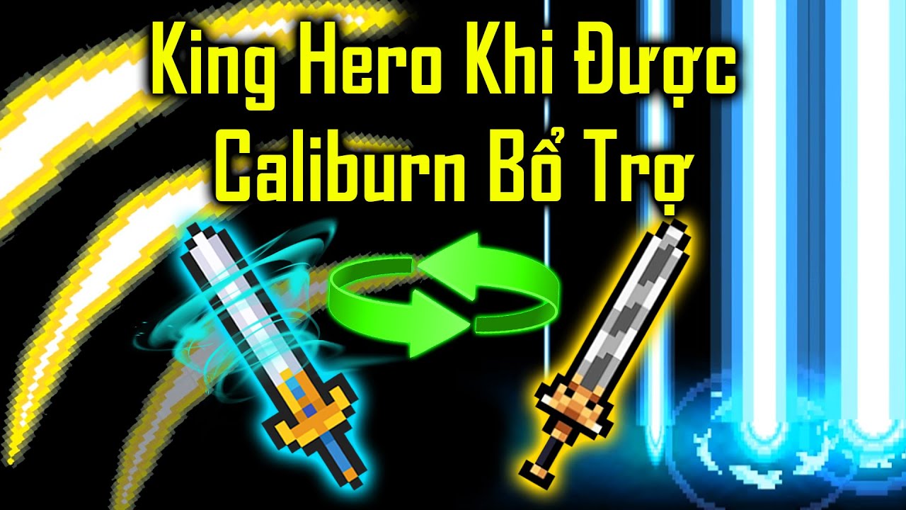 Power of Sword of King Hero with Caliburn Support in Soul Knight - YouTube