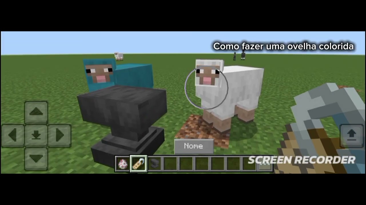 Como fazer uma ovelha colorida no Minecraft - YouTube