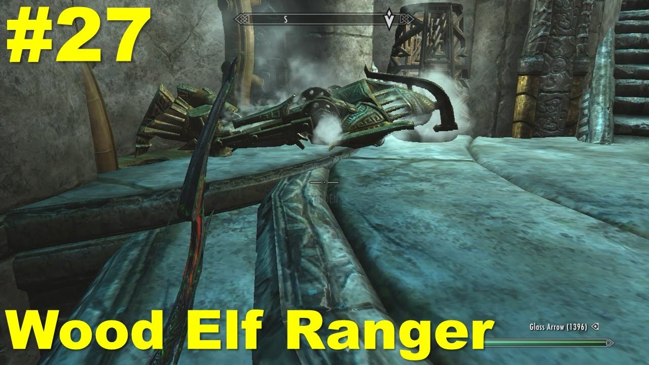 Skyrim Wood Elf Daedric Armor Ranger on Legendary Difficulty - 27 - YouTube