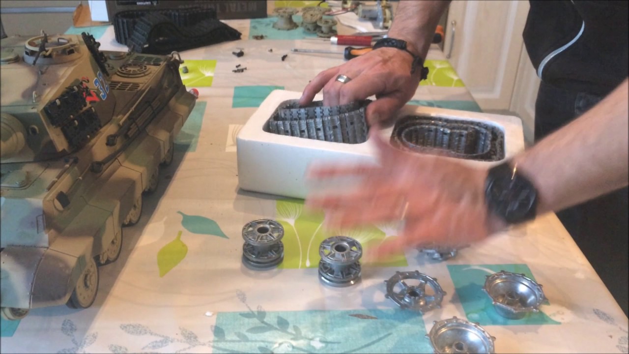 Tank king tiger Heng Long option - YouTube