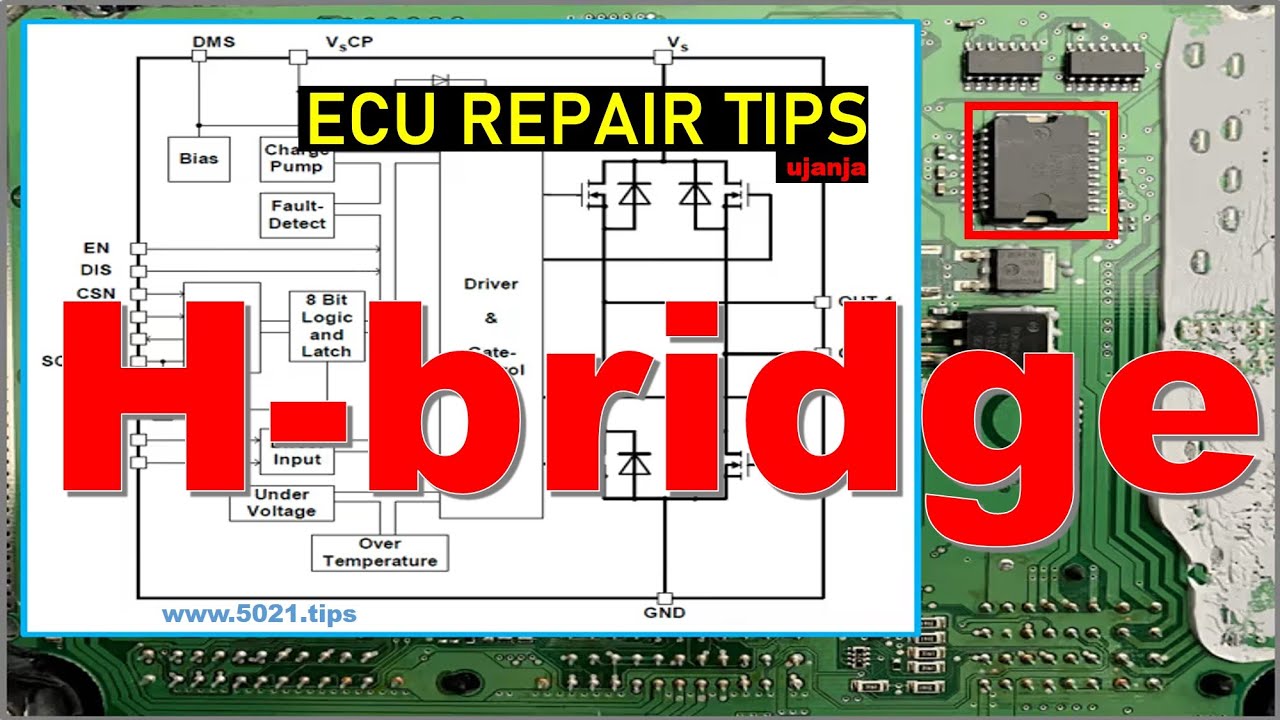 ECU (hardware circuit) REPAIR TIPS (H-bridge) - YouTube