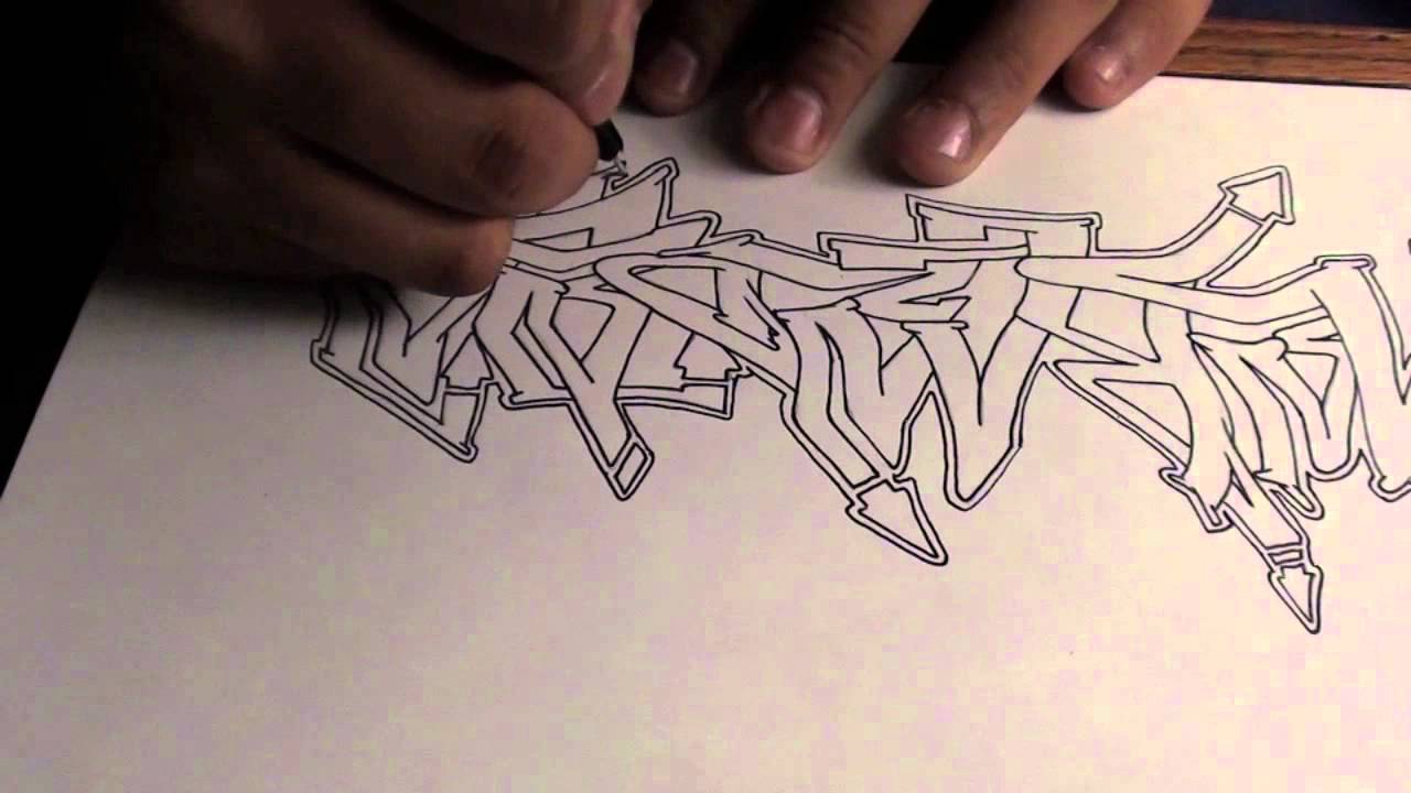 "Mercedes" Graffiti Drawing - YouTube