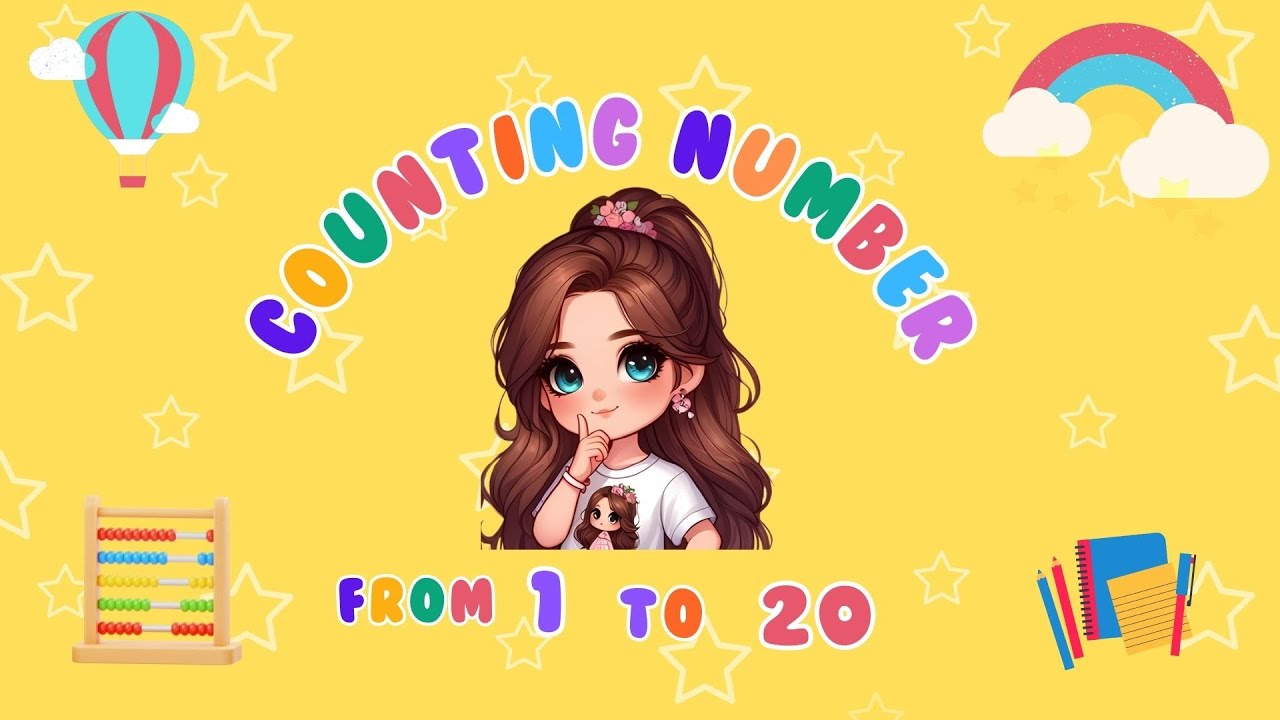 Colorful Counting Numbers 1 to 20 | Learn Number for Kids - YouTube