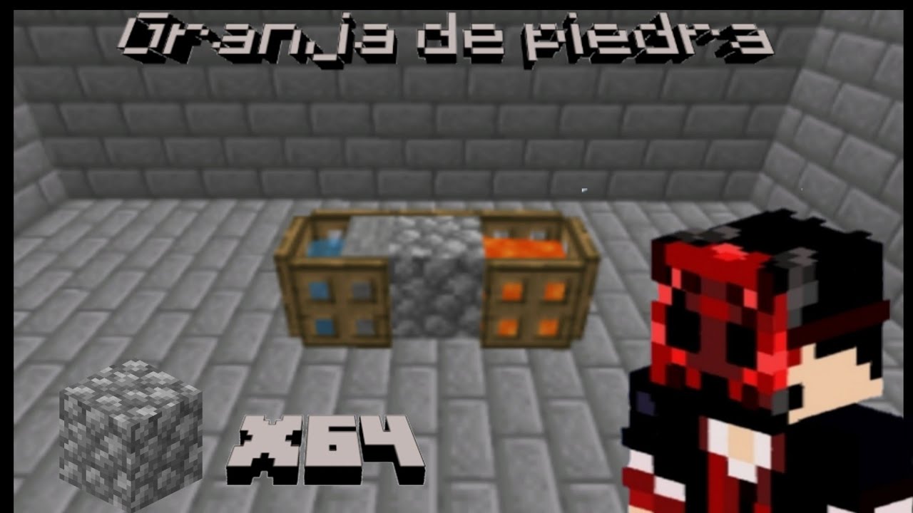 Haz esto para tu Granja de piedra en minecraft en un minutos 😱😱 - YouTube