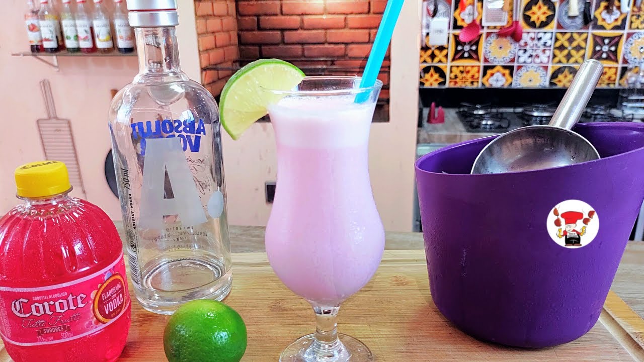 Como Fazer Coquetel Tutti Frutti com Corote e Leite Condensado - YouTube