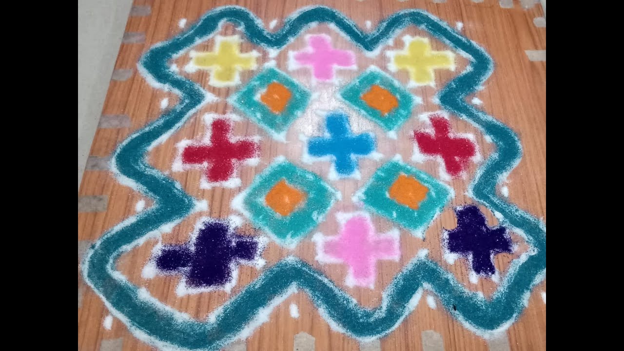 Amazing Best Ever Galicha Rangoli that you will Love! - YouTube