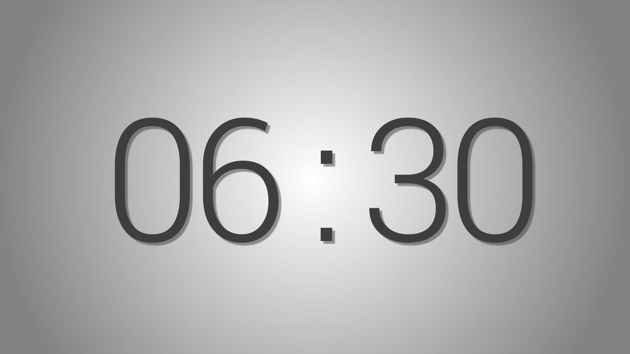 6 Minutes 30 Seconds Countdown Timer Beep At The End Simple Timer