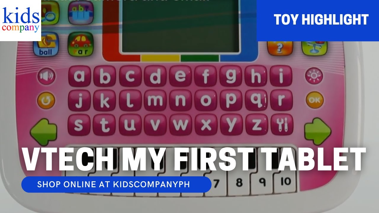 KidsCompanyPH Toy Highlight: VTech My First Tablet - YouTube