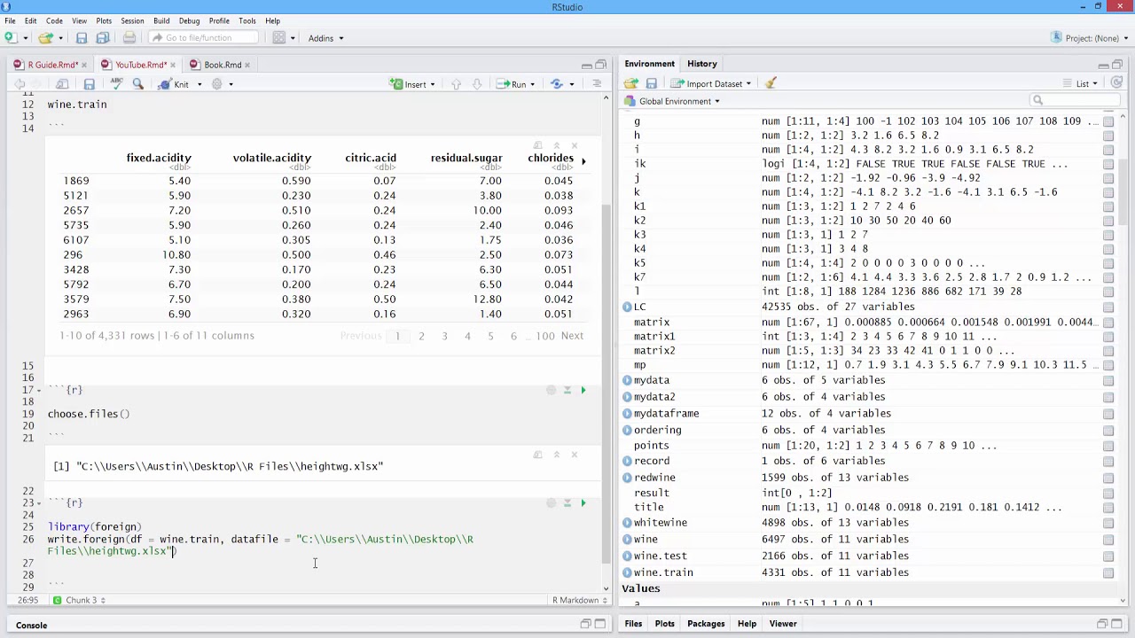 How to Create a SPSS File from a Data Set in R. [HD] - YouTube
