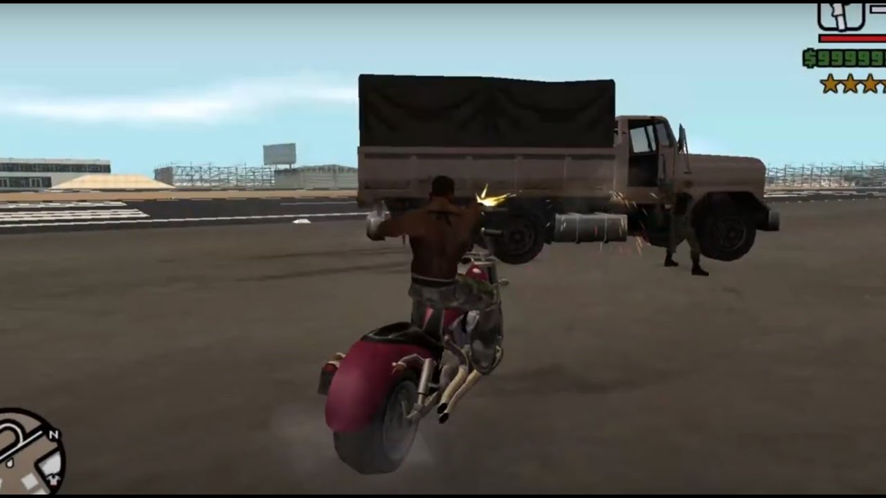 GTA San Andreas - CJ stands strong against the military army - YouTube