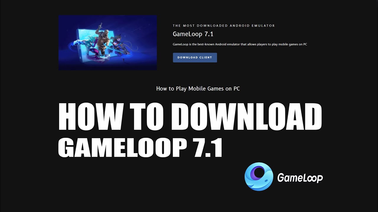 How to download Gameloop 7.1 🤓 - YouTube