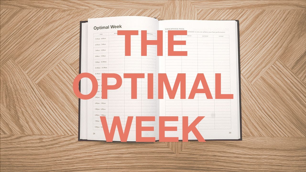 GoalTrack Tutorials 9 The Optimal Week - YouTube