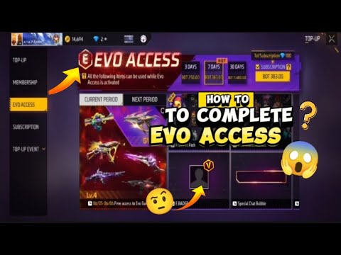 Evo Access Event Free Fire । Evo Access Event complete । Free Fire New ...