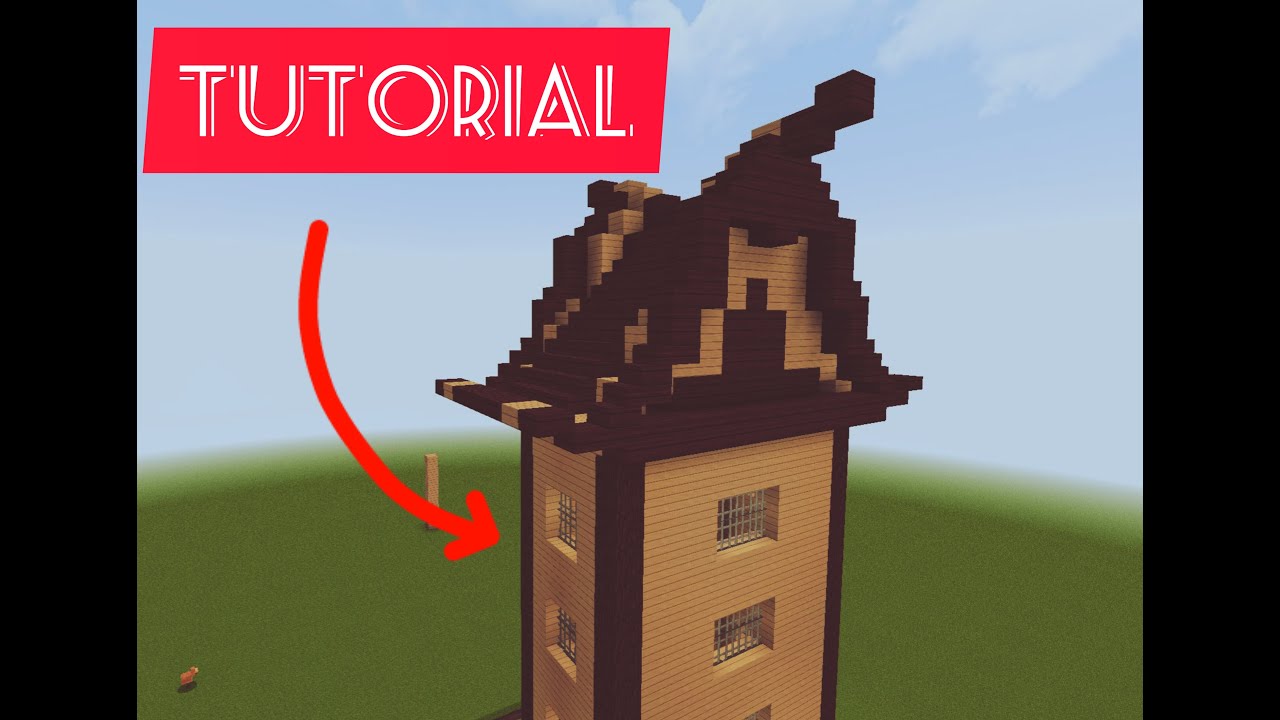 Cool roof design in minecraft|easy tutorial - YouTube
