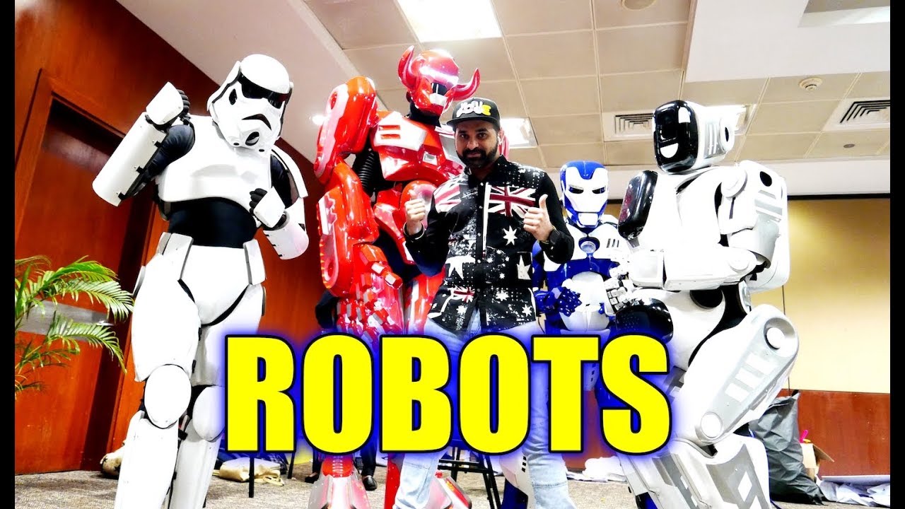 Robots | Star wars Trooper and Iron Man | Skeleton Dance Crew - YouTube