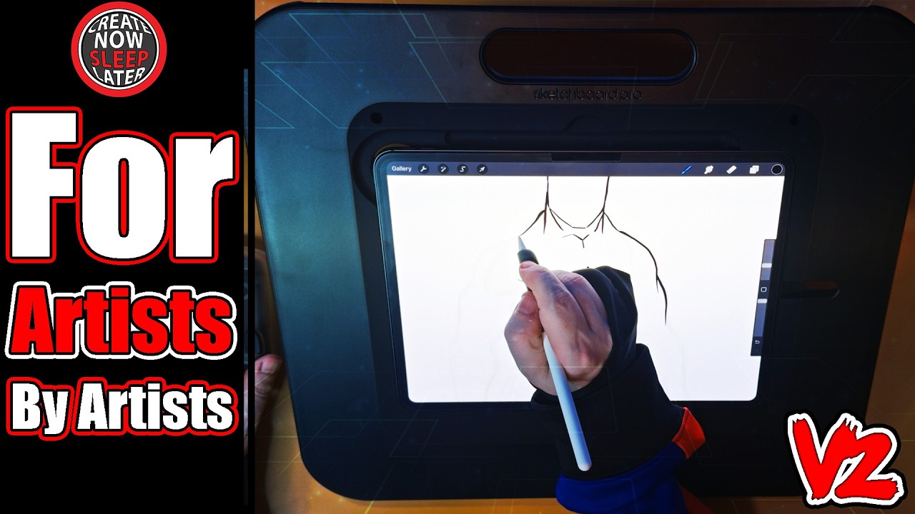 Is the Sketchboard Pro 2 the PERFECT iPad Stand For Artists? - YouTube