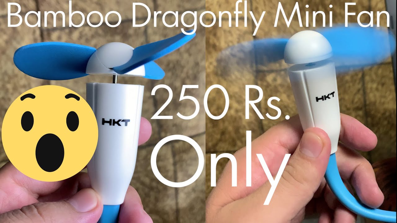 Bamboo Dragonfly Mini Fan. - YouTube
