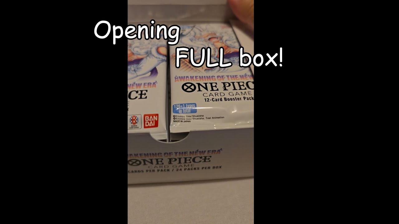 Opening FULL booster box of One Piece OP-05 - YouTube