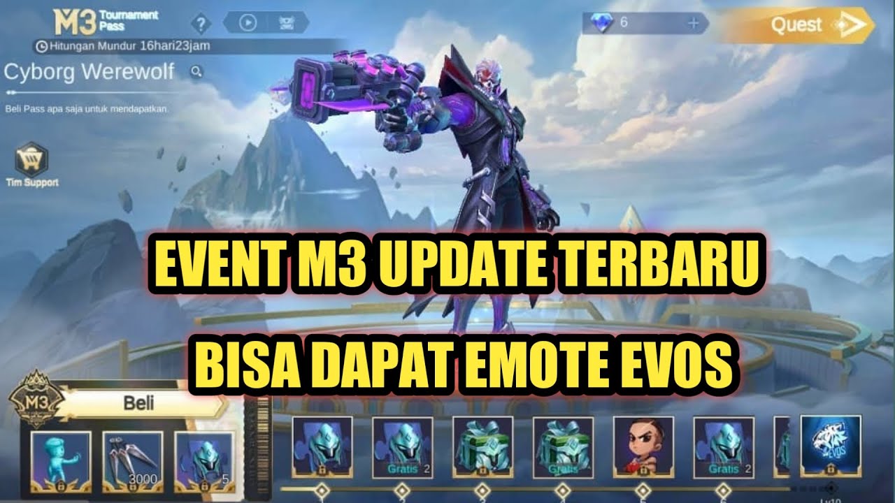 BOCORAN EVENT M3 MOBILE LEGEND TERBARU BISA DAPAT SKIN ROGER M3, EMOTE ...